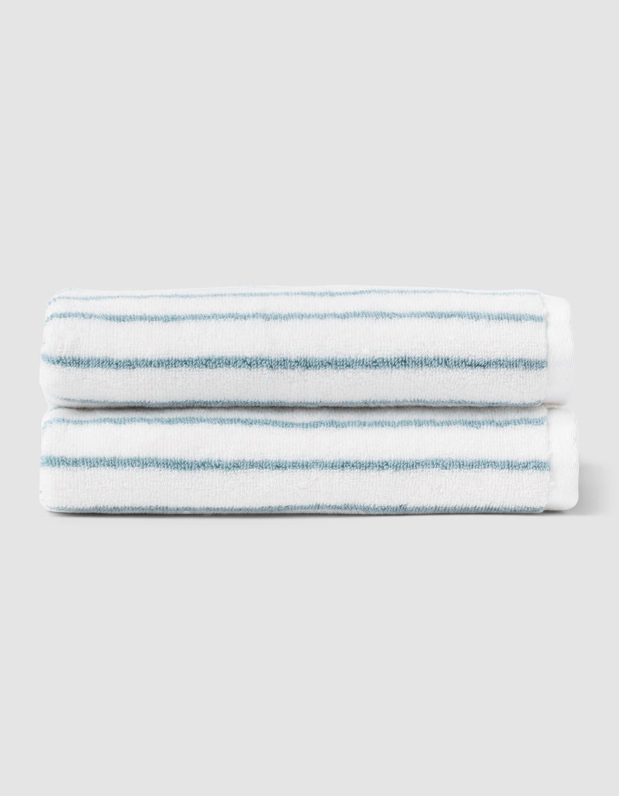 Ribbed Terry Hand Towels - Set of 2 | Cozy Earth